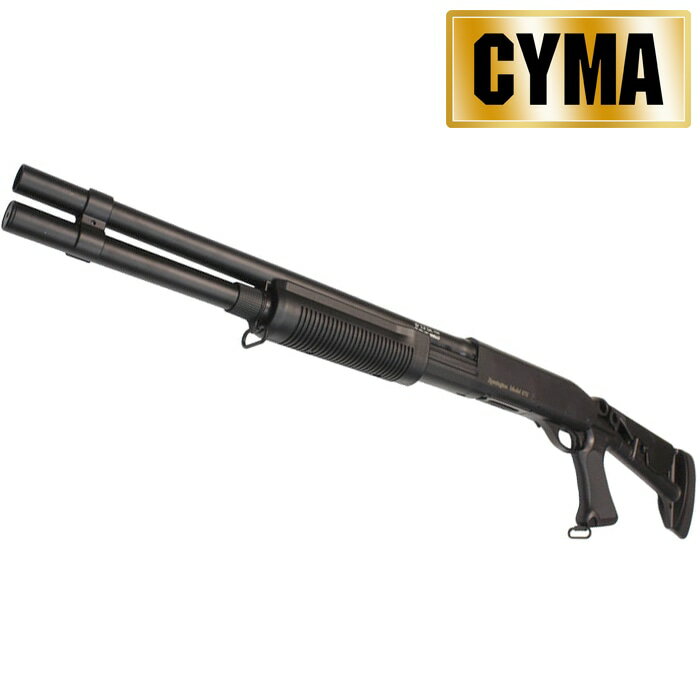 商品詳細 ■メーカー：CYMA ■全長：970mm - 1090mm ■重量：1610g ■材質：ABS ■マガジン：30発 （1シェル）※マルイ互換あり ■3発同時発射式 ■ポンプアクションエアーコッキング ■ラピッドファイヤー可能 M8...