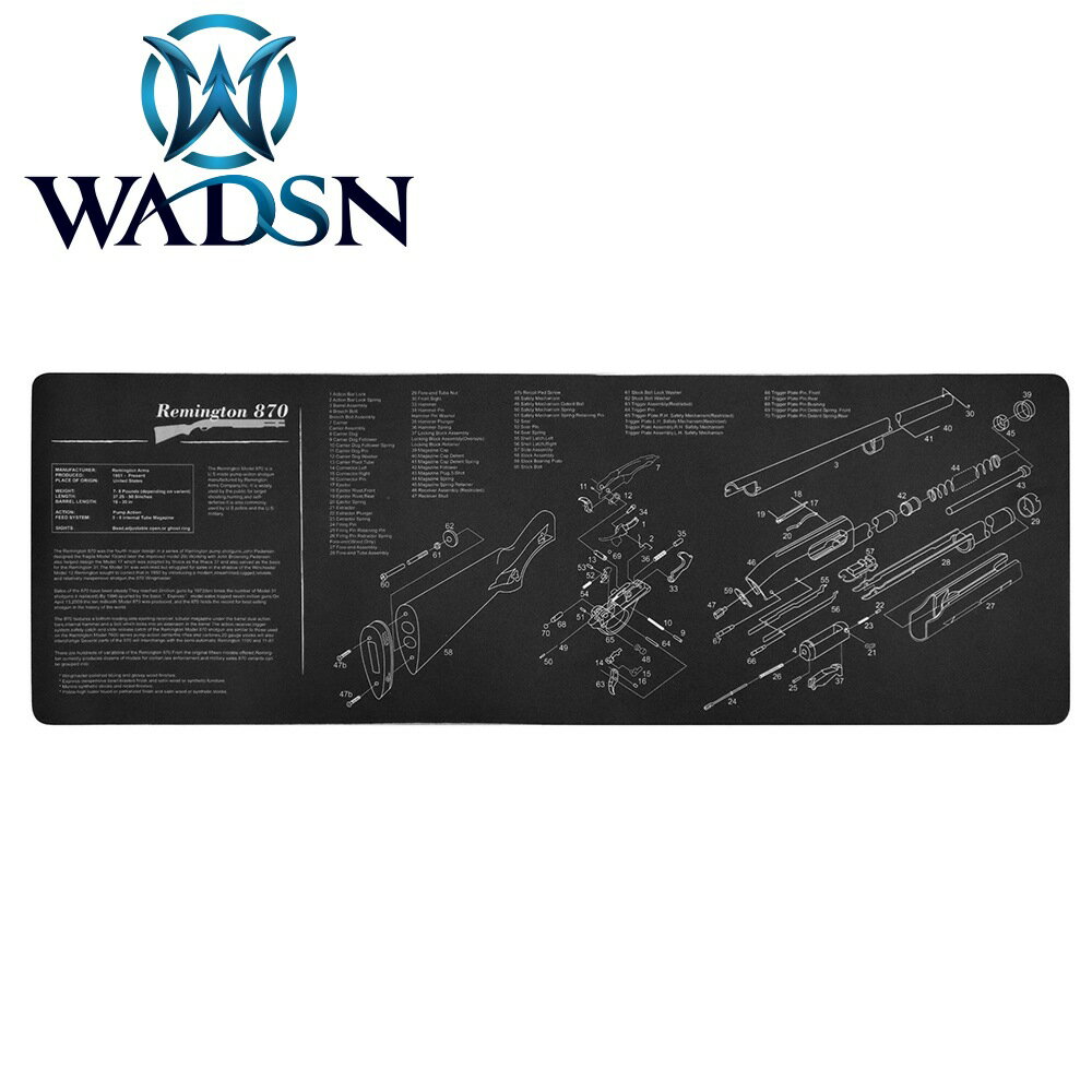 ・メーカー：ELEMENT(WADSN) ・材質：表 布 / 裏 ゴム ・サイズ：915mm×305mm×3mm デスクマット、マウスパッドやメンテナンスマットとして利用できます。 ※耐油素材ではありません。