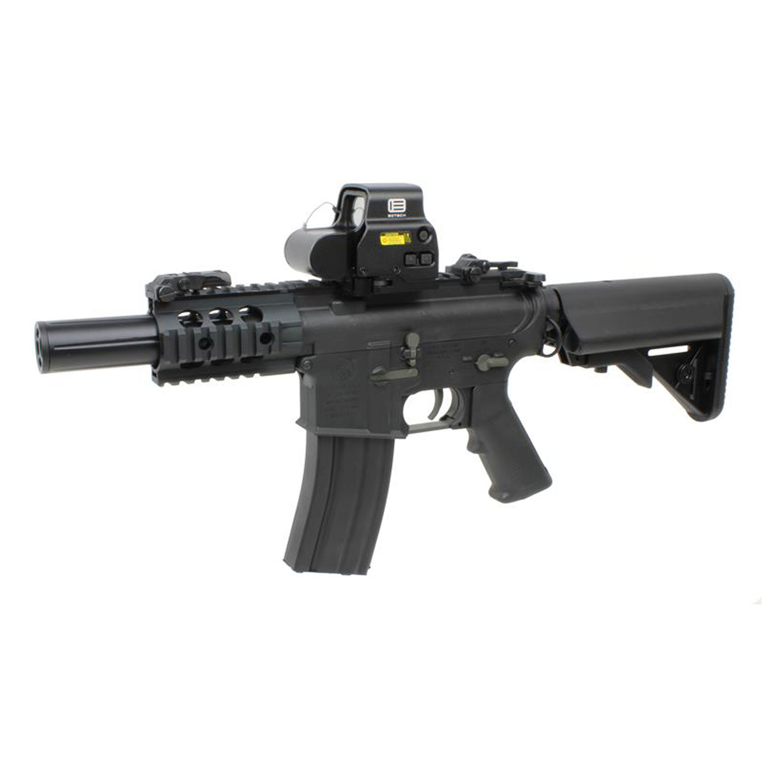 商品詳細 こちらの商品はS&T M4 FF3.5" SD チャレンジャーライン G3電動ガンBK(COLT刻印)SOTAC EoTech EXPS3タイプ R/Gドットサイト BKのセットになります。※こちらはCOLT/EMGライセンスとな...