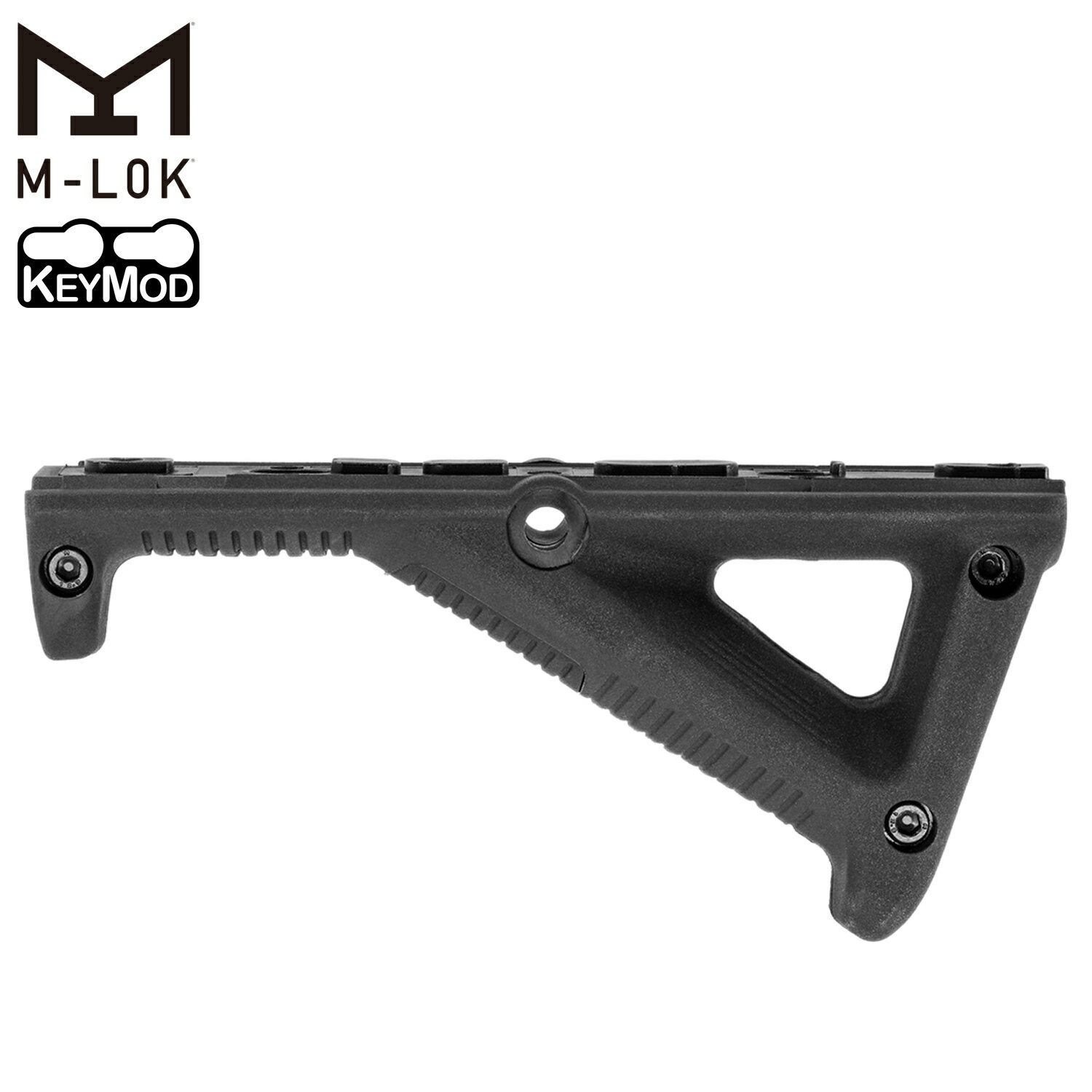 ・メーカー：UFC ・材質：樹脂 ・商品寸法（全長×幅×高さ）：約121×32×49mm ・対応：20mmレール、M-LOKホール、Keymodホール AFG-2を再現したAngled Fore Grip（アングルフォアグリップ）です。 ※...