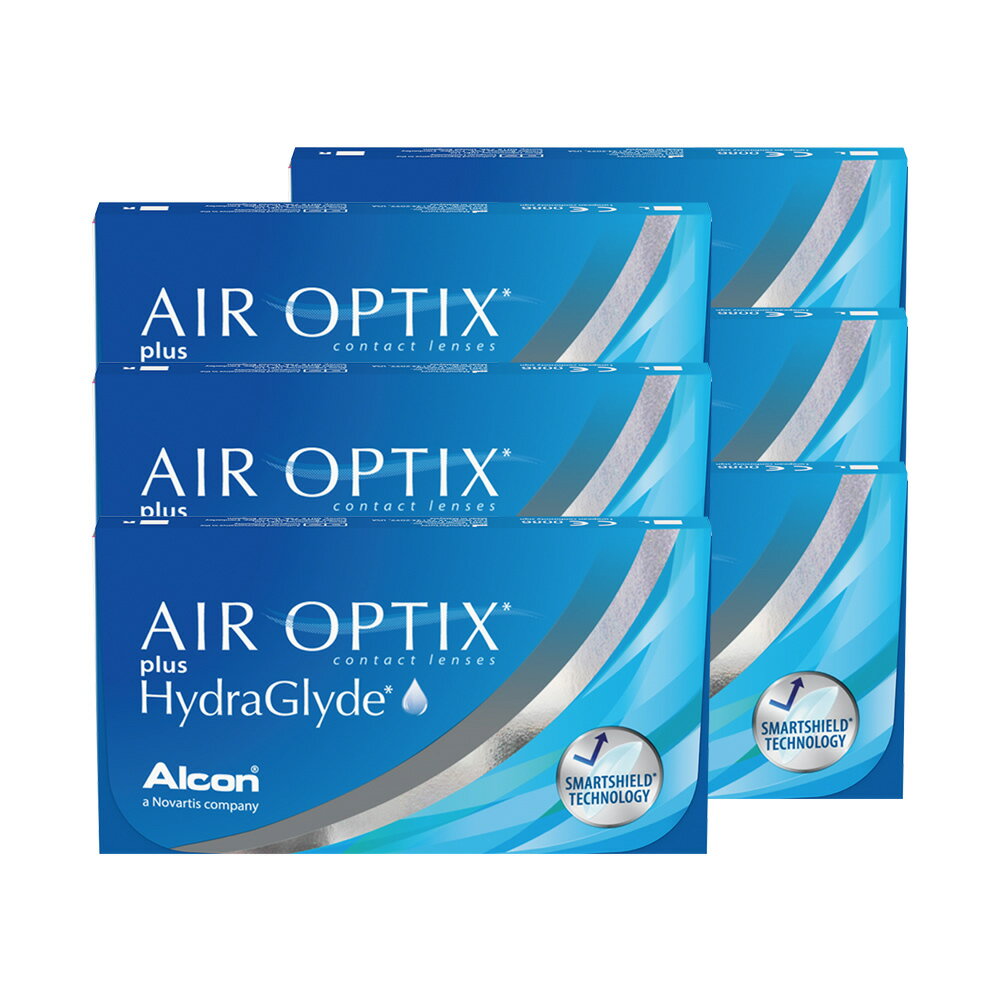 [ 商品詳細 ]商品名エアオプティクスプラス ハイドラグライド 6箱装用期間2週間使い捨てタイプ枚数1箱6枚入りBC(ベースカーブ)8.60mmDIA(レンズ直径)14.2mm含水率33％Dk値112DK/L値138中心厚0.08mm(-3...