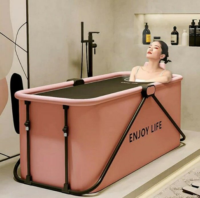 【設置不要】 浴槽はオールインワンデザインを採用しており、インストールする必要はありません。軽く持ち上げるだけで瞬時に形になります。ワンステップでコンパクトに折りたためて、収納スペースに困りません。設置は女性1人でも簡単にできる。 【湯舟に...