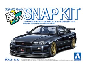 1/32 ニッサン R34 スカイラインGTR カスタムホイル ブラックパール詳しい納期他、ご注文時はお支払・送料・返品のページをご確認ください発売日2025/11/6関連キーワード：アオシマ スケールプラモデル スケールモデル 自動車模型...