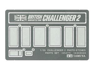 1/35 イギリスグン シュリョクセンシャ チャレンジャー2 エッチングパーツセット詳しい納期他、ご注文時はお支払・送料・返品のページをご確認ください発売日2004/5/31関連キーワード：タミヤ MM FV4034 Challenger2...