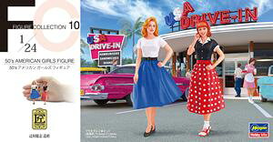 1:24 50s アメリカンガールズ フィギュアプラモデル発売日2021/7/3詳しい納期他、ご注文時はご利用案内・返品のページをご確認ください関連キーワードフィギュアコレクションシリーズハセガワカーモデル商品説明1/24 50’sアメリカ...