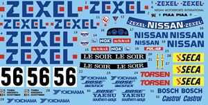 グッズ詳しい納期他、ご注文時はご利用案内・返品のページをご確認ください関連キーワードスケールプラ関連パーツ他アルヨ(barchetta)商品説明T 1／24 GT-R対応 Zexel 1990 Spa24h ＃56スケールプラ関連パーツ他【...