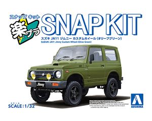 1/32 スズキ JA11 ジムニー カスタムホイル オリーブ グリーンカープラモデル発売日2026/3/18詳しい納期他、ご注文時はご利用案内・返品のページをご確認ください関連キーワード1/32楽プラスナップキットシリーズ青島文化教材社カ...