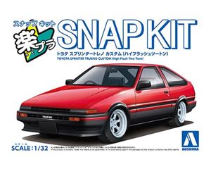1/32 トヨタ スプリンタートレノ カスタム ハイフラッシュ ツートンカープラモデル発売日2025/2/28詳しい納期他、ご注文時はご利用案内・返品のページをご確認ください関連キーワード1/32楽プラスナップキットシリーズ青島文化教材社カ...