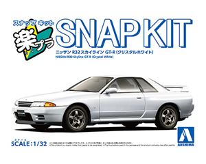 1/32 ニッサン R32 スカイラインGTR クリスタル ホワイトカープラモデル発売日2025/5/31詳しい納期他、ご注文時はご利用案内・返品のページをご確認ください関連キーワード1/32楽プラスナップキットシリーズ青島文化教材社カーモ...