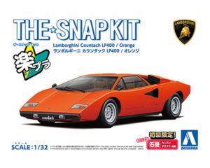 1/32 ランボルギーニ カウンタック LP400 オレンジカープラモデル詳しい納期他、ご注文時はご利用案内・返品のページをご確認ください関連キーワード1/32ザスナップキットシリーズ青島文化教材社カーモデルランボルギーニ（カーモデル）関連...