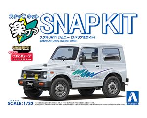 1/32 スズキ JA11 ジムニー スペリア ホワイトカープラモデル発売日2025/7/31詳しい納期他、ご注文時はご利用案内・返品のページをご確認ください関連キーワード1/32楽プラスナップキットシリーズ青島文化教材社カーモデルスズキ（...