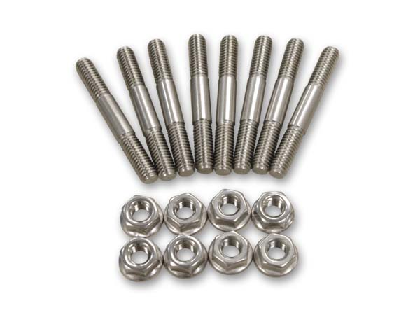 常に高熱と振動に耐えなければならないエキゾーストスタッドボルト。 長年の使用で経年変化を起こしていたり、劣化している場合がほとんどです。 錆びに無縁のステンレス材の削り出しで精度も抜群。 また、付属のステンレスナットはフランジ付きのため、わ...