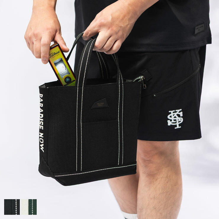ハワイの空気感をモダンに表現するSALVAGE PUBLIC Kolepaの「Jacquard Cart Bag」。ブランドロゴを大胆に配したジャガード織りのサイドデザインが、ゴルフシーンで圧倒的な存在感を放ちます。耐久性に優れたポリエステ...