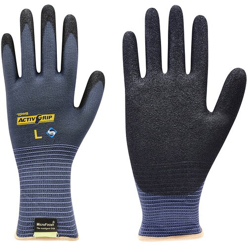 ●メーカー:東和コーポレーション●型式:910-L（1セット:10双入）●出荷目安:3営業日以内●油をともなう作業でもグリップ性に優れています。●手のひら、指にニトリルゴムをダブルコーティングして油の浸透を防止、またフィットするので、細かな...