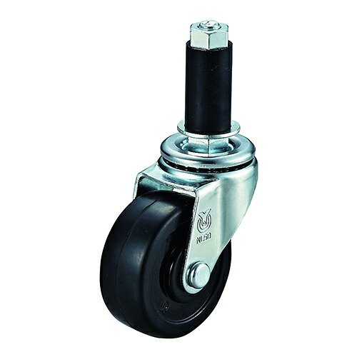 ●メーカー:ユーエイ●型式:LTF-50R，φ18●車輪径D(mm):50●車幅W(mm):20●取付高H(mm):68●パイプ径d(mm):18●軸長L(mm):38●対辺M(mm):14●偏心E(mm):22●旋回半径R(mm):47●...