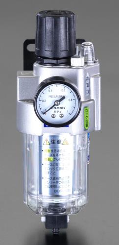仕様：●メーカー:日本精器●型番:BN-25T0-10●取付ねじ:Rc3/8”●呼び口径:10A●使用流体:空気●使用圧力:0.05~1.0MPa●設定圧力:0.05~0.85MPa●耐圧力:1.5MPa●ろ過度:5μm●貯油量:50ml●...