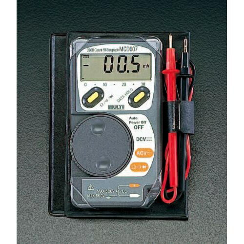 仕様：●メーカー:マルチ計測器●型番:MCD-007●直流電圧:測定レンジ:320mV/3.2V/32V/320V/500V確度:(320mV)±1.3%rdg+3dgt (3.2V)±0.7%rdg+3dgt (32V/320V/500V...