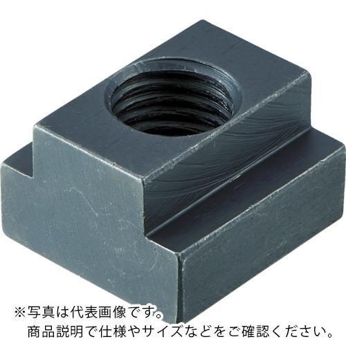 特長：ねじ穴は貫通していませんのでT溝を傷つけることがありません。用途：T溝用のボルト固定に。工作機械、ラジアルボール盤などのT溝用ボルト固定に。仕様：適合ボルト：M22T溝幅(mm)：28ねじ寸法：M22材質／仕上：スチール（S45C）処...