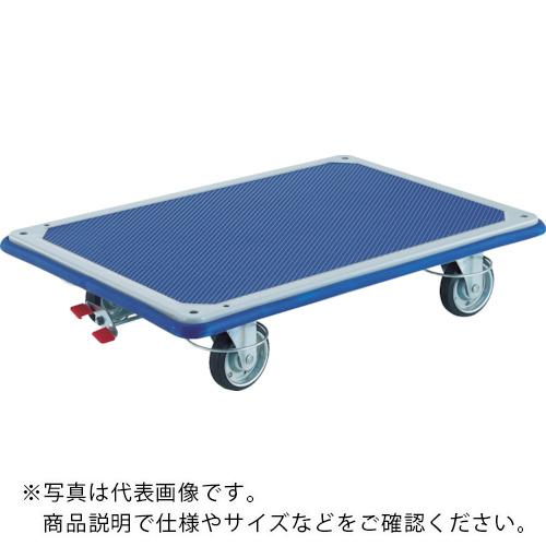 特長：大きな荷物の運び出しなどに最適です。リング状の金具で自在キャスターの回転だけでなく旋回も固定します。仕様：均等荷重(kg)：150長さ(mm)：740幅(mm)：480高さ(mm)：145キャスター径(mm)：100付属ストッパー：1...