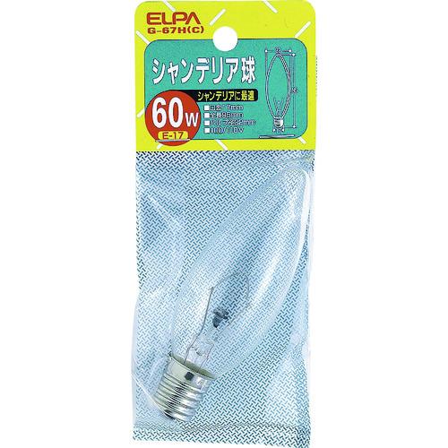 特長：ガラス球の形状がローソクの炎形の電球です。用途：シャンデリアなどの装飾照明に適しています。仕様：光源色：クリア外径(mm)：32全長(mm)：95消費電力(W)：60口金：E17定格寿命(時間)：1500定格電圧(V)：100/110...