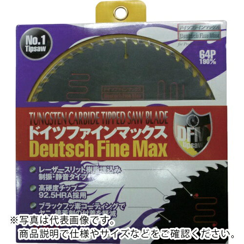 特長：耐摩耗性に優れたHRA92．7高硬度チップ採用により長切れします。ブラックフッ素コーティングによりヤニ・接着剤等の付着を大幅軽減します。レーザースリット樹脂埋込み『制振・静音タイプ』です。用途：一般木工・集成材の造作用。仕様：外径(m...