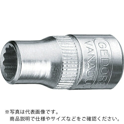 特長：ローレット加工を施すことで、手から滑り落ちにくいです。ユニットドライブで接触面積を大きくすることで、ボルトが欠けにくいです。差込角6．35mm、12角タイプのソケットレンチです。仕様：差込角(mm)：6.35対辺寸法(mm)：12全長...