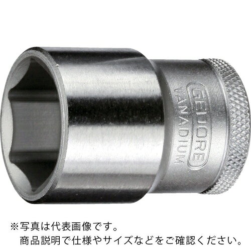 特長：ローレット加工を施すことで、手から滑り落ちにくいです。ユニットドライブで接触面積を大きくすることで、ボルトが欠けにくいです。仕様：差込角(mm)：12.7対辺寸法(mm)：36全長(mm)：44.5対辺形状：6角モデル：19対辺(mm...