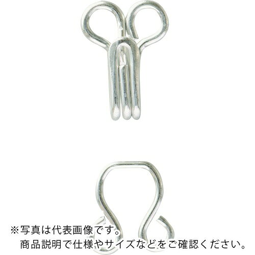 特長：動いても外れにくいロック機構のスプリングホックです。用途：突き合わせのジャケットやカーディガンなどのホックに。仕様：固定側ホック(mm)：8.5×9掛ける側ホック（mm）：9×11.5材質／仕上：真鍮（ニッケルフリー）　●メーカー取寄...
