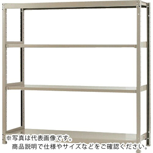 特長：ボルトレスで組立が簡単しかも1段／耐荷重が150kgで連結での増設可能なラックです。仕様：間口(mm)：1500奥行(mm)：300高さ(mm)：1500色：アイボリー棚段数(段)：4均等積載量(kg/段)：150最大積載量(kg/台...