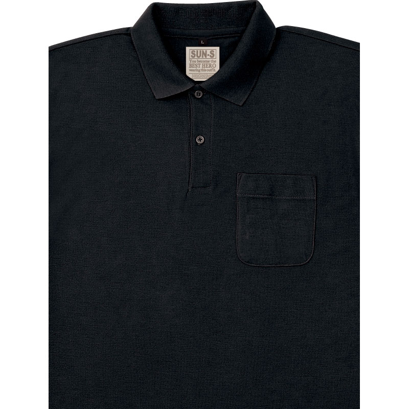 特長：・豊富なカラーバリエーションでスタイルの幅も広がるベーシックポロ仕様：・サイズ：SS・着丈：66・肩巾：44・袖丈：21・胸囲：94・カラー：ブラック材質／仕上：カノコ ポリエステル65%、綿35%　●メーカー取寄商品について 本商品...