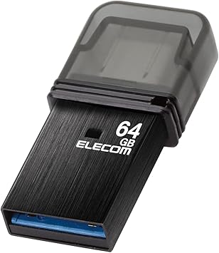 エレコム USBメモリ 64GB USB3.2（Gen1） Type-C キャップ式 ブラック MF-CAU32064GBKの商品情報をご案内します。【特徴まとめ】コンパクトな本体にUSB Type-C(TM)コネクターとUSB-Aコネクタ...