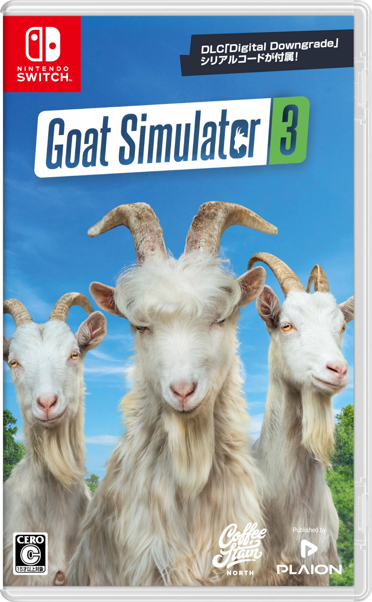 『Goat Simulator 3』Nintendo Switch版は、自由気ままなヤギとなって広大なオープンワールドを駆け巡るアクションゲームです。個性豊かなカスタマイズや協力プレイに加え、Nintendo Switch版にはDLC「Di...