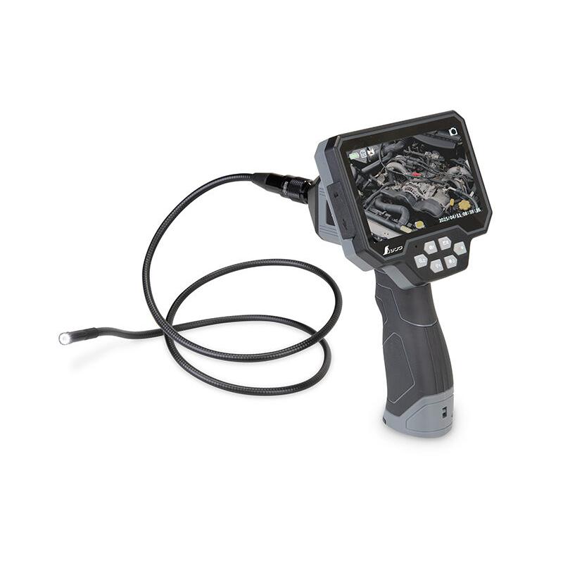 ●カメラヘッド、ケーブルが回転しても液晶表示の画面の向きが固定される上下自動表示機能です。 ●曲げや引っ張りに強く、断線しにくいカメラケーブルです。 ●高解像度のカメラで撮影し、大型カラー液晶で確認ができます。 ●狭い箇所への挿入、状況確認...