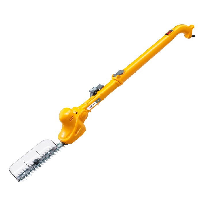 ●高い生垣や手の届きにくいところの刈り込み作業に ●角度調整機能付 ●パイプ伸縮機能付 ●スタンダード刃（三面研磨ニッケルクロムコーティングブレード） ●コードストラップとチップレシーバ付 1充電当たりの連続作業時間（目安）約30分 ※作業...