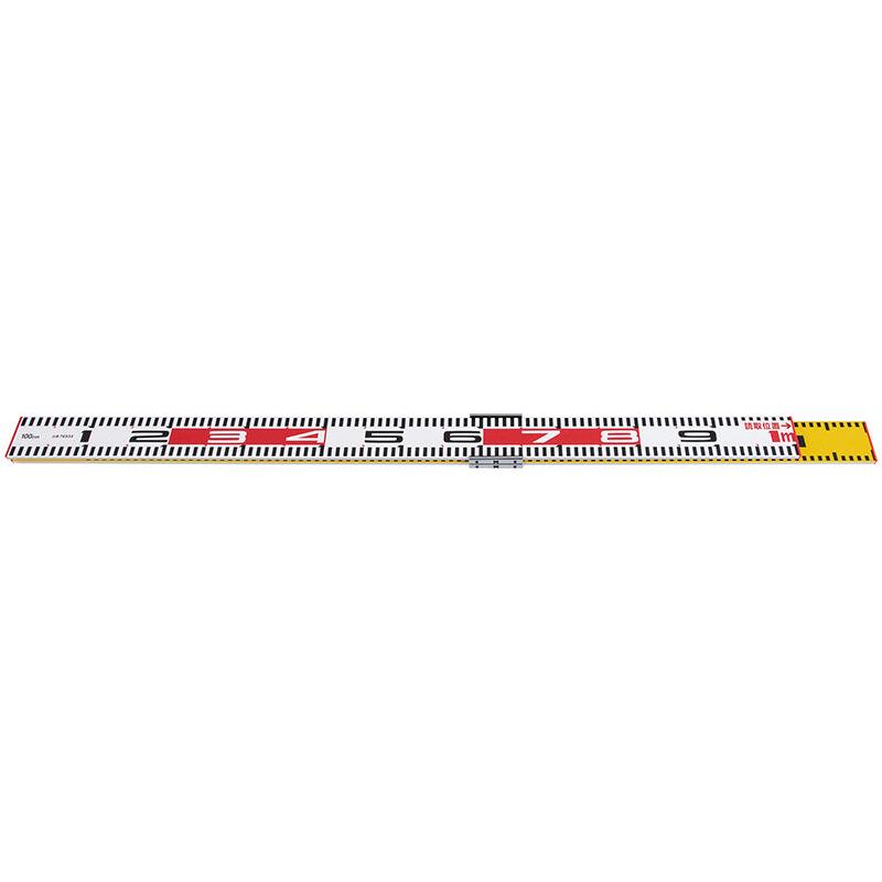 ●右基点目盛の専用標尺(60cm)が付属しており、横方向に伸ばして内寸測定ができます。 ●2本組の標尺にクロス金具がセットになっているので、縦横が同時に測れます。 [仕様] ●材質 本体：アルミ 先端部：ポリプロピレン樹脂 クロス金具部：鉄...