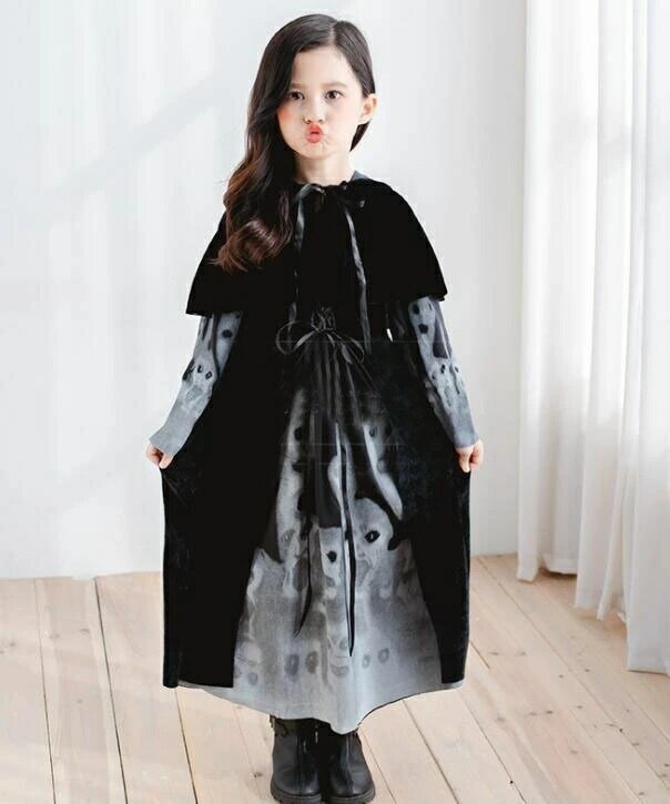 商品情報 商品名 子供ハロウィン衣装　女の子　悪魔コスプレ 商品番号 a7 セット内容 [ワンピース、マント、リボン] サイズ 110cm（S）：身長100-115cm適応 120cm（M）：身長115-125cm適応 130cm（L）：身...