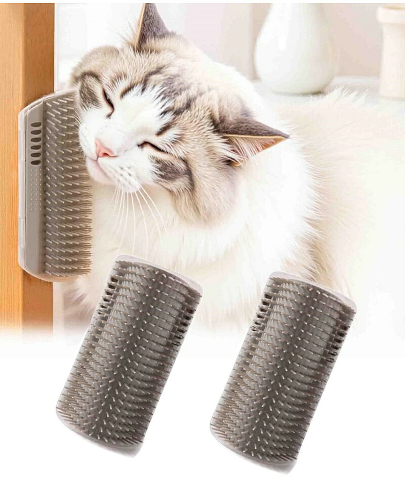全毛質対応、長毛・短毛猫共通：猫の毛の長さを区別する必要がなく、長毛猫は浮毛を梳き、短毛猫は皮屑を清潔にします。1本のブラシで異なる猫のニーズを満たし、重複購入を回避します。 二重機能で痒み止め＋清潔を両立：柔らかいゴム製の歯が猫の皮膚のか...