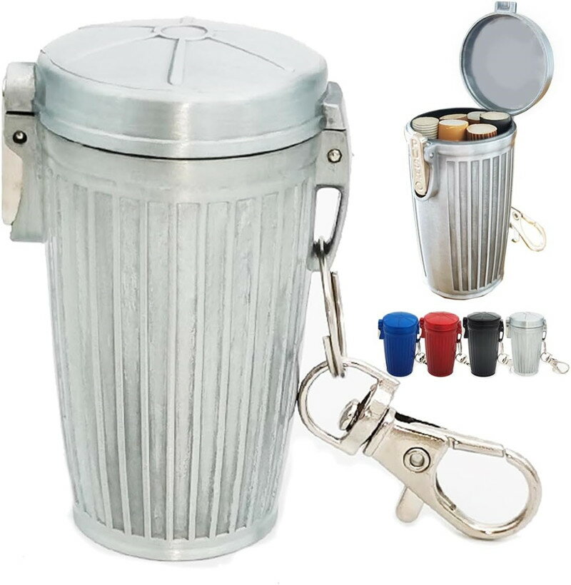 【使いやすい最新設計】携帯灰皿は、キャップと本体がクリップで繋がっており、ワンタッチで簡単に開閉できます。高い気密性で灰の飛び散りや臭い漏れを防止。雨や汗、湿気からもしっかり守り、カバンやポケットに入れても邪魔にならないミニサイズ設計。吸い...