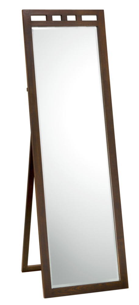 サイズ 幅480x奥行40-525x高さ1557mm 主材料 ニレ材 カラー ダークブラウン 塗装 ウレタン塗装 仕様 完成品　5mm面取り鏡 送料 無料（北海道・沖縄・離島は別途見積）※こちらの商品は玄関渡しでのお届けになります。※開梱・...