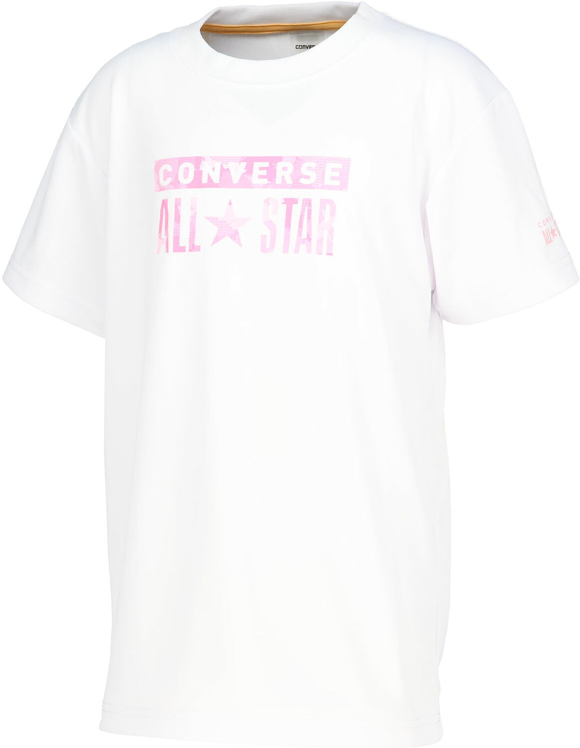 品名：6S JRプリントTシャツカラー名：ホワイト×ピンクサイズ詳細：130サイズ:チェスト61-67cm、身長125-135cm140サイズ:チェスト65-72cm、身長135-145cm150サイズ:チェスト70-78cm、身長145-...