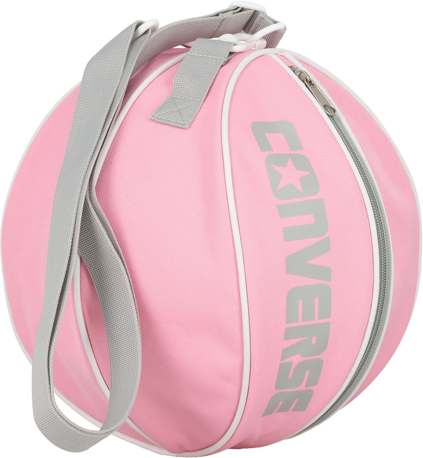カラー名：パステルピンク商品本体サイズ（高さ×幅×奥行）：W28×H28cm商品重量：200g商品の説明：コンバースの1個入れボールケース。7号球にも対応。ショルダーベルトは着脱可能で、フックはバッグに装着可能。素材・材質：ポリエステル機能...