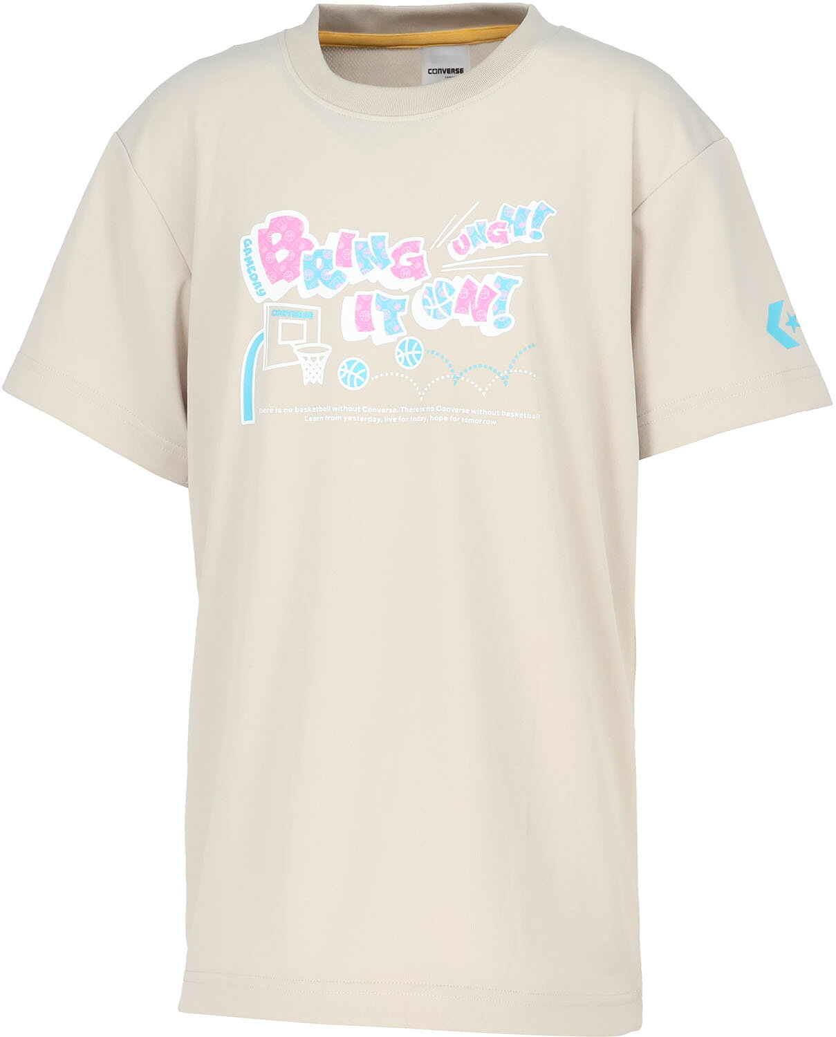 品名：6S JRプリントTシャツカラー名：アイボリーサイズ詳細：130 : 身幅37 | 身丈54 | 背肩幅33.5 | 袖丈14.5140 : 身幅40 | 身丈58 | 背肩幅36.5 | 袖丈15.5150 : 身幅43 | 身丈6...