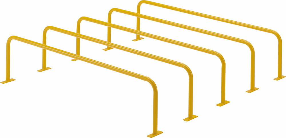 カラー名：イエロー商品本体サイズ（高さ×幅×奥行）：パイプ径2.8×巾121×高さ30cm商品重量：1.8kg(1台あたり)商品の説明：レーンと同じ幅なので、レーンを走る感覚そのままで練習出来ます。素材・材質：スチール原産国：日本仕様：5台...