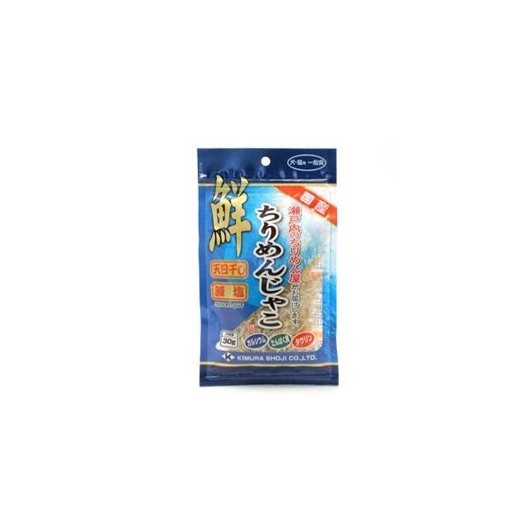 ペットフードで大人気のちりめんじゃこを「ふりかけ」として商品化した贅沢な逸品です。長年の技術を生かし、常温で一年という賞味期限を実現。また、塩分当社比2分の1カットです。原材料：いわし類の稚魚、食塩。