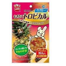 南国で栽培されたバラエティー豊かなフルーツ。小袋で与えやすい。南国で栽培されたバラエティー豊かなフルーツ。小袋で与えやすい。原材料：砂糖・マンゴー・パパイヤ・パイン・植物・穀物発酵エキス・酸味料・酸化防止剤。