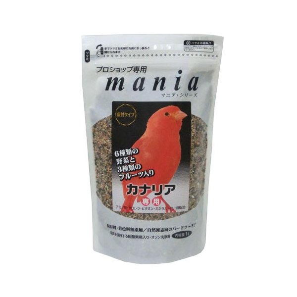 カナリア専用。アミノ酸、クロレラ、ビタミン、ミネラル、オリゴ糖配合で、小鳥の健康を維持、増進。美しい羽づやで元気に育つ。野菜とフルーツの顆粒が入って健康増進。自然派志向のバードフード。原材料：ヒエ、シード、ナタネ、赤アワ、アワ、エゴマ、ニガ...