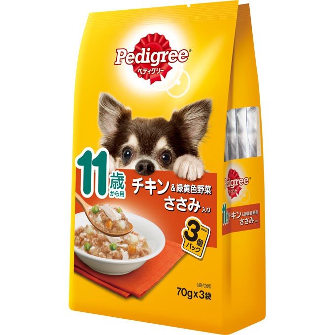 まとめ買いに便利なペディグリーパウチ3袋パック。ビタミンC・Eなどの抗酸化成分を配合し免疫力の維持をサポート。愛犬の成長に合わせて健康をサポート。おいしい見た目と食感で愛犬もよろこぶ「パウチシリーズ」。