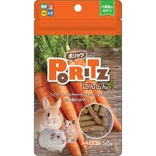 にんじんをたっぷり入れて仕上げたポリポリとした食感の小動物のおやつ。にんじんたっぷり。国産・無着色の安心おやつ。原材料：小麦粉、にんじん、ふすま、米ぬか、コーンミール、グルコース、セルロース。