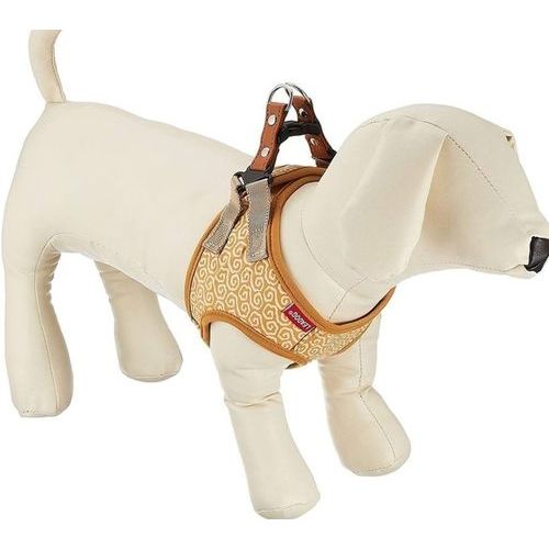 犬用ソフトハーネス。原材料：ナイロン。幅×奥行×高さ=200×120×280(mm)。唐草模様のソフトハーネス。