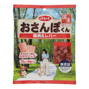 鶏肉と鶏レバーをベースにしたひとくちサイズの犬用スナックです。原材料：鶏肉、小麦粉、鶏レバー、大豆粉、食塩、グリセリン（植物性）、発色剤（亜硝酸Na）。幅×奥行×高さ=175×35×225(mm)。健康の基本は食べること。デビフは国産です。